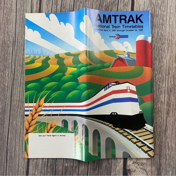 Other | Vtg Amtrak National Train Timetables Schedule Brochure April ...